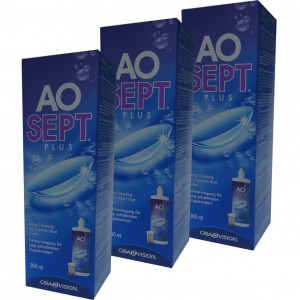 Pack de 3 líquidos AOSEPT Plus | Soloptical